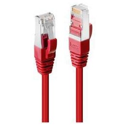 LINDY 45621 RJ45 Netzwerkkabel, Patchkabel CAT 6 S/FTP 0.50 m Rot 1 St.