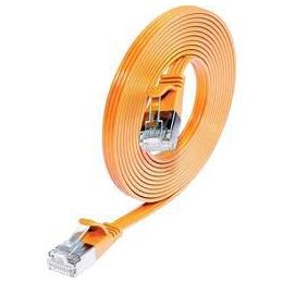 Wirewin 9120064012052 RJ45 Netzwerkkabel, Patchkabel CAT 6a U/FTP 0.25 m Orange 1 St.