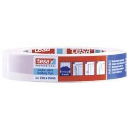 tesa DOUBLE-SIDED 04836-00001-00 Doppelseitiges Klebeband tesa&reg; Professional Rot/Wei&szlig; (L x B) 25 m x 25 mm 1 St.