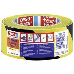 tesa PREMIUM 04169-00063-93 Bodenmarkierungsband tesa&reg; Professional Schwarz/Gelb (L x B) 33 m x 50 mm 1 St.