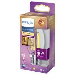Philips LED 871951432421300 LED EEK D (A - G) E14 Kerzenform 3.4 W = 40 W Warmwei&szlig; (&Oslash; x L) 35 mm x 97 mm 1 St.