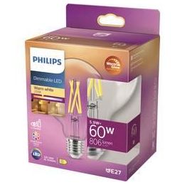 Philips LED 871951432395700 LED EEK D (A - G) E27 Globeform 6 W = 60 W Warmwei&szlig; (&Oslash; x L) 95 mm x 137 mm 1 St.