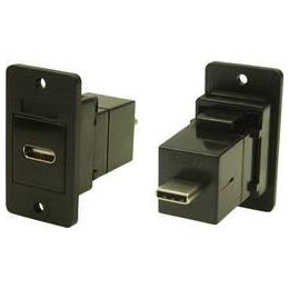 Adapter, Buchse, Einbau USB-Buchse Typ C - USB-Stecker Typ B CP30611X Cliff Inhalt: 1 St.