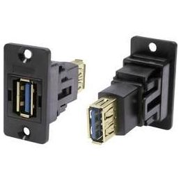 Adapter, Buchse, Einbau USB-Buchse Typ A - USB-Buchse Typ A CP30605N Cliff Inhalt: 1 St.