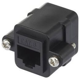 Renkforce RJ45 Netzwerk Adapter CAT 6 [1x RJ45-Buchse - 1x RJ45-Buchse] Schwarz
