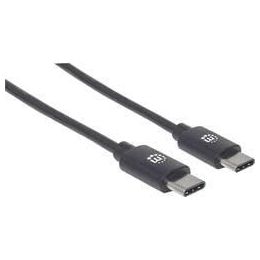 Manhattan USB-Kabel USB 2.0 USB-C&reg; Stecker 3.00 m Schwarz 354882