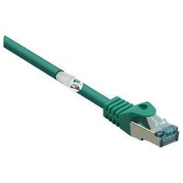Renkforce RF-5088650 RJ45 Netzwerkkabel, Patchkabel CAT 6a S/FTP 2.00 m Gr&uuml;n mit Rastnasenschutz, Flammwidrig 1 St.