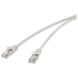 Renkforce RF-4724276 RJ45 Netzwerkkabel, Patchkabel CAT 5e F/UTP 3.00 m Grau mit Rastnasenschutz 1 St.