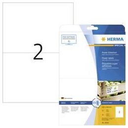 Herma 10910 Kraftkleber-Etiketten 210 x 148 mm Papier Wei&szlig; 50 St. Permanent haftend Tintenstrahldrucker, Laserdrucker, Farblaserdrucker, Kopierer,