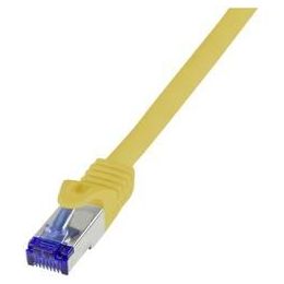 LogiLink C6A037S RJ45 USB-Kabel CAT 6a S/FTP 1.00 m Gelb 1 St.