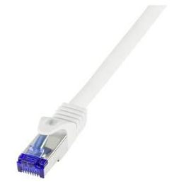 LogiLink C6A081S RJ45 USB-Kabel CAT 6a S/FTP 7.50 m Wei&szlig; 1 St.