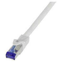 LogiLink C6A112S RJ45 USB-Kabel CAT 6a S/FTP 20.00 m Grau 1 St.