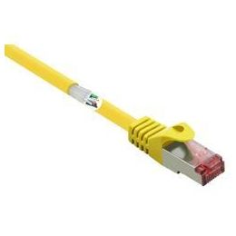 Renkforce RF-5276304 RJ45 Netzwerkkabel, Patchkabel CAT 6 S/FTP 5.00 m Gelb mit Rastnasenschutz, vergoldete Steckkontakte, Flammwidrig 1 St.