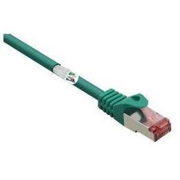 Renkforce RF-5372558 RJ45 Netzwerkkabel, Patchkabel CAT 6 S/FTP 3.00 m Gr&uuml;n mit Rastnasenschutz, vergoldete Steckkontakte, Flammwidrig 1 St.