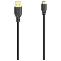 hama 00200610 Micro-USB-Kabel Flexi-Slim, USB 2.0, 480 Mbit/s, 0,75 m