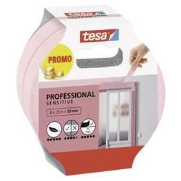 tesa Professional Sensitive 56267-00000-01 Malerabdeckband Rosa (L x B) 50 m x 25 mm 2 St.