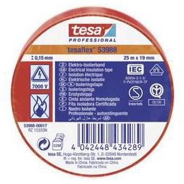 tesa tesaflex IEC 53988-00017-00 Isolierband Rot (L x B) 25 m x 19 mm 1 St.