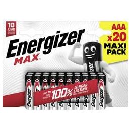 Energizer Max Micro (AAA)-Batterie Alkali-Mangan 1.5 V 20 St.