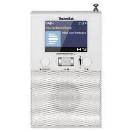 TechniSat DIGITRADIO FLEX 2 Steckdosenradio DAB+, UKW Bluetooth&reg; Inkl. Lautsprecherbox, Weckfunktion Wei&szlig;