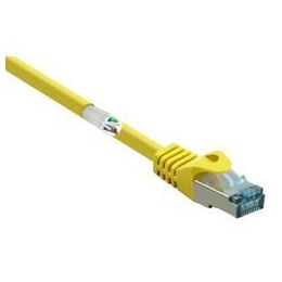 Renkforce RF-5153664 RJ45 Netzwerkkabel, Patchkabel CAT 6a S/FTP 10.00 m Gelb mit Rastnasenschutz, Flammwidrig 1 St.