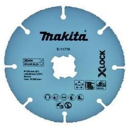 Makita Trennscheibe 125mm Uni.X-Lock E-11776 Trennscheibe gerade 125 mm 1 St. Gipskarton, PVC, Faserzement, Kunststoff