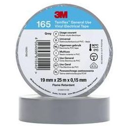 3M Temflex&trade; 165 165GY6E Isolierband Temflex&trade; 165 Grau (L x B) 25 m x 19 mm 1 St.