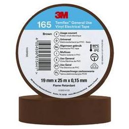 3M Temflex&trade; 165 165BR6E Isolierband Temflex&trade; 165 Braun (L x B) 25 m x 19 mm 1 St.
