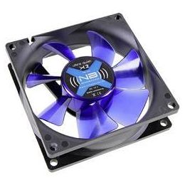 NoiseBlocker BlackSilent Fan X2 PC-Geh&auml;use-L&uuml;fter Schwarz (B x H x T) 80 x 80 x 25 mm