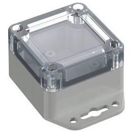 TRU COMPONENTS TC-10860408 Flansch-Geh&auml;use 60 x 60 x 40.10 ABS-PC Lichtgrau 1 St.