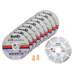 kwb 712031 Trennscheiben-Set 115 mm 10 St. Edelstahl