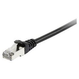Equip 605593 RJ45 Netzwerkkabel, Patchkabel CAT 6 S/FTP 0.25 m Schwarz vergoldete Steckkontakte 1 St.