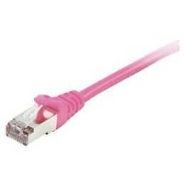 Equip 605585 RJ45 Netzwerkkabel, Patchkabel CAT 6 S/FTP 7.50 m Pink vergoldete Steckkontakte 1 St.