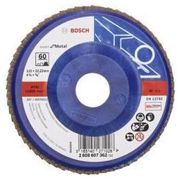 Bosch Accessories 2608607362 X551 F&auml;cherschleifscheibe Durchmesser 115 mm Bohrungs-&Oslash; 22.33 mm K&ouml;rnung (num) 60 Stahl 1 St.