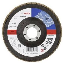 Bosch Accessories 2608603717 X431 F&auml;cherschleifscheibe Durchmesser 125 mm Bohrungs-&Oslash; 22.33 mm K&ouml;rnung (num) 60 Stahl 1 St.