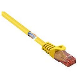 Renkforce RF-5462928 RJ45 Netzwerkkabel, Patchkabel CAT 6 U/UTP 0.15 m Gelb mit Rastnasenschutz, Halogenfrei 1 St.