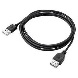 Akyga USB-Kabel USB-A Stecker, USB-A Buchse 1.80 m Schwarz AK-USB-07