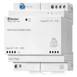 Finder 78.50.1.230.1202 Hutschienen-Netzteil (DIN-Rail) 12 V/DC 4.6 A 50 W Inhalt 1 St.
