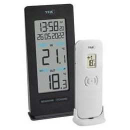 TFA Dostmann Funk-Thermometer digital Schwarz 30.3072.01-ISO