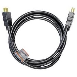 Maxtrack HDMI Anschlusskabel HDMI-A Stecker, HDMI-A Stecker 3.00 m Schwarz C 215-3 L 4K UHD HDMI-Kabel