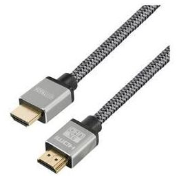 Maxtrack HDMI Anschlusskabel HDMI-A Stecker, HDMI-A Stecker 1.00 m Schwarz C 221-1 HNL 8K UHD HDMI-Kabel