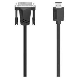 Hama DVI Adapterkabel DVI-D 24+1pol. Stecker, HDMI-A Stecker 3 m Schwarz 00200716 4K UHD DVI-Kabel