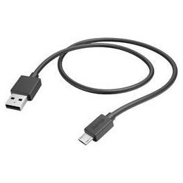 hama 00201584 Ladekabel, USB-A - Micro-USB, 1 m, Schwarz