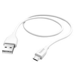 hama 00201587 Ladekabel, USB-A - Micro-USB, 1,5 m, Wei&szlig;