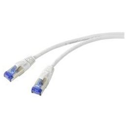 Renkforce RF-5266148 RJ45 Netzwerkkabel, Patchkabel CAT 6a S/FTP 20.00 m Grau Slimline, Flexibel, mit Rastnasenschutz, Flammwidrig 1 St.