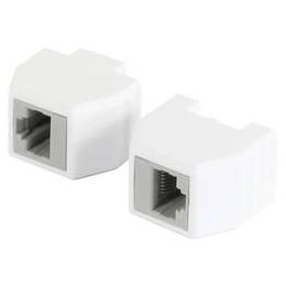 Allnet ALL-RJ45-Magnet RJ45 Sicherungskupplung, Abwurfbuchse, PoE f&auml;hig, bis zu 10GBit 193972 Stecker, gerade Wei&szlig; 1 St.