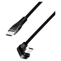 LogiLink USB-Kabel USB 2.0 USB-C&reg; Stecker 2.00 m Schwarz CU0191