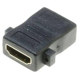 Lyndahl LKPA008 HDMI Adapter [1x HDMI-Buchse - 1x HDMI-Buchse] Schwarz vergoldete Steckkontakte