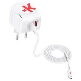 Skross Euro USB Charger AC65PD + USB-C cable USB Ladeger&auml;t 65 W 1x USB-A, 1x USB-C&reg; USB PD Wei&szlig; Innenbereich