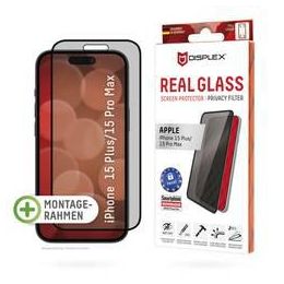 DISPLEX 01845 Displayschutzglas mit Blickschutz Apple iPhone 15 Plus, iPhone 15 Pro Max 1 St. 01845