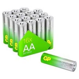 GP Super Mignon (AA)-Batterie Alkali-Mangan 1.5 V 16 St.